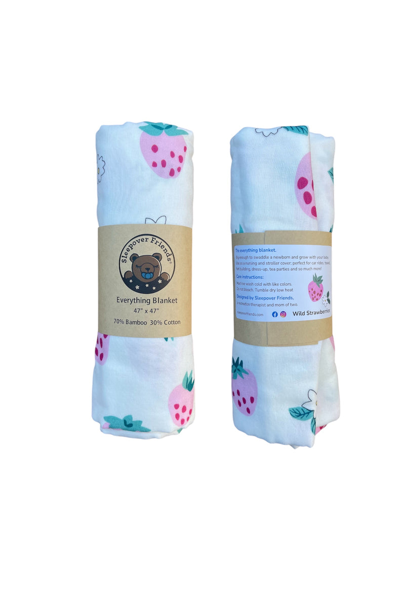 Wild Strawberries Everything Blanket – Sleepover Friends